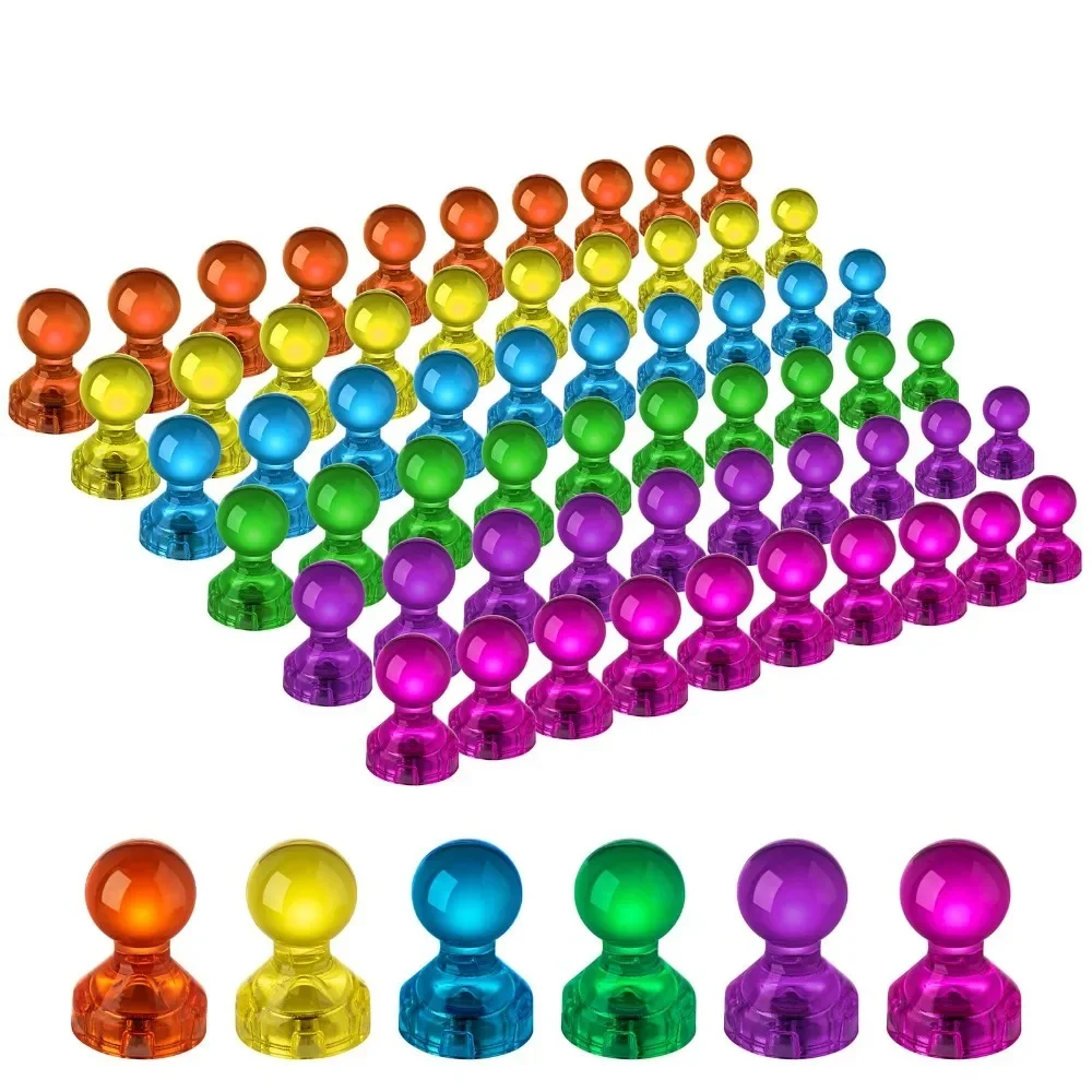 50-PCS-Colorful-Magentic-Pushpins-Whiteboard-Magnets-Mini-Map-Magnets ...