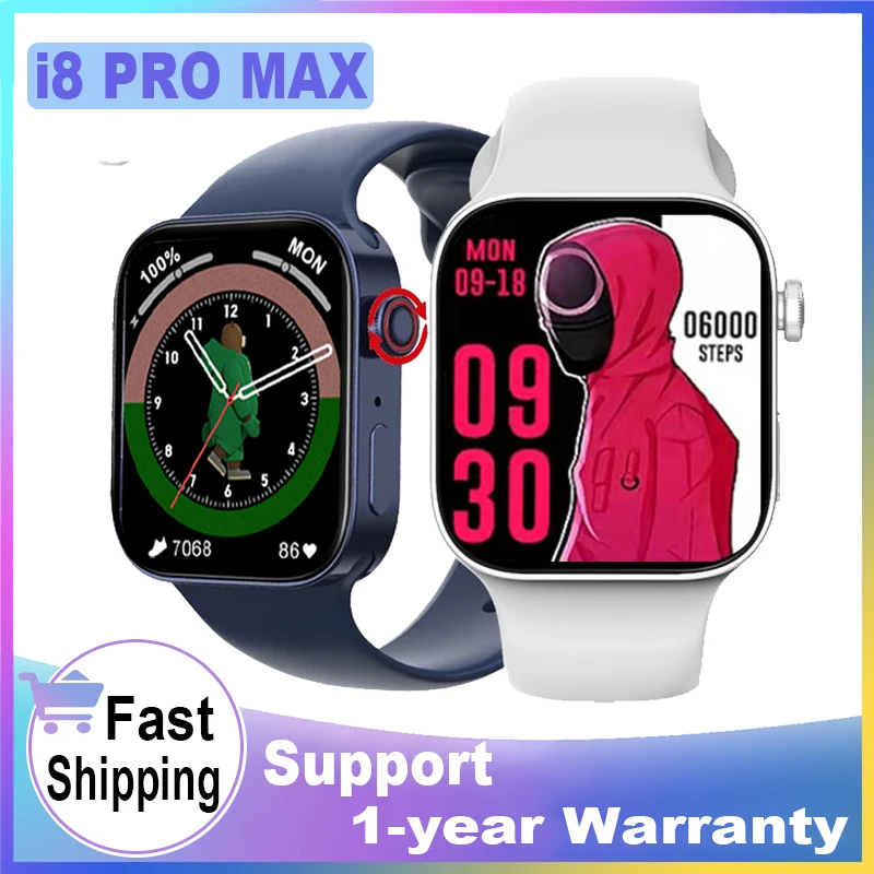 2022-Newest-i8-Pro-Max-Smartwatch-Series-7-DIY-Watch-Face-Men-Women ...