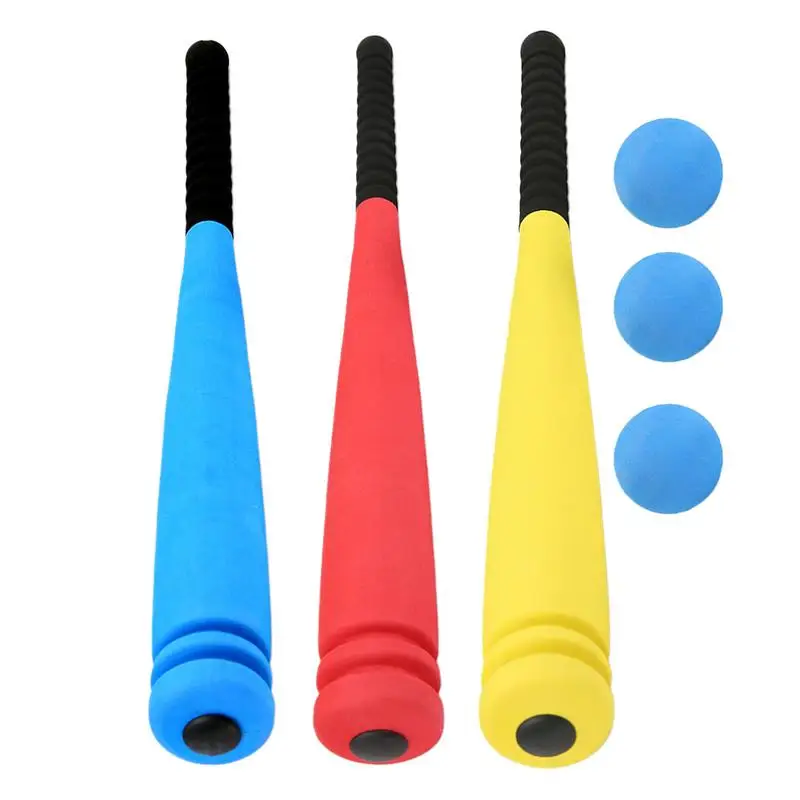 Foam Baseball Bat Toddler Soft Baseball Set with Ball Foam Indoor Ball ...