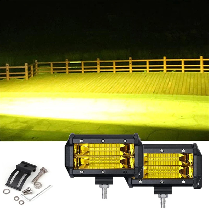 5inch-LED-Work-Light-12V-24V-72W-White-Yellow-LED-Light-Bar-Fso-Spot ...