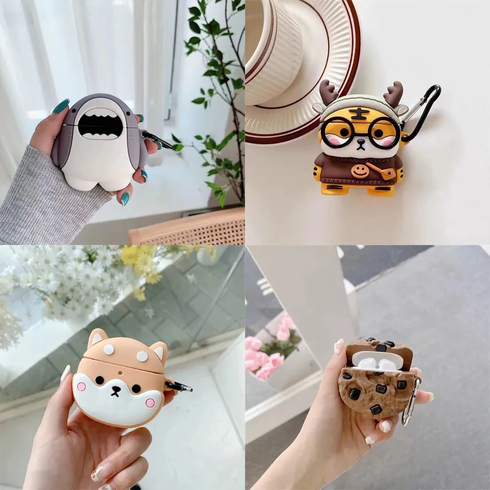 Silicone Case For Redmi Buds 3 Case Cute Cartoon 3D Oreo Corgi Earphone ...