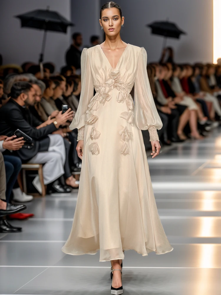 Designer-Spring-New-Women-s-Elegant-Party-Dress-High-Quality-Evening ...