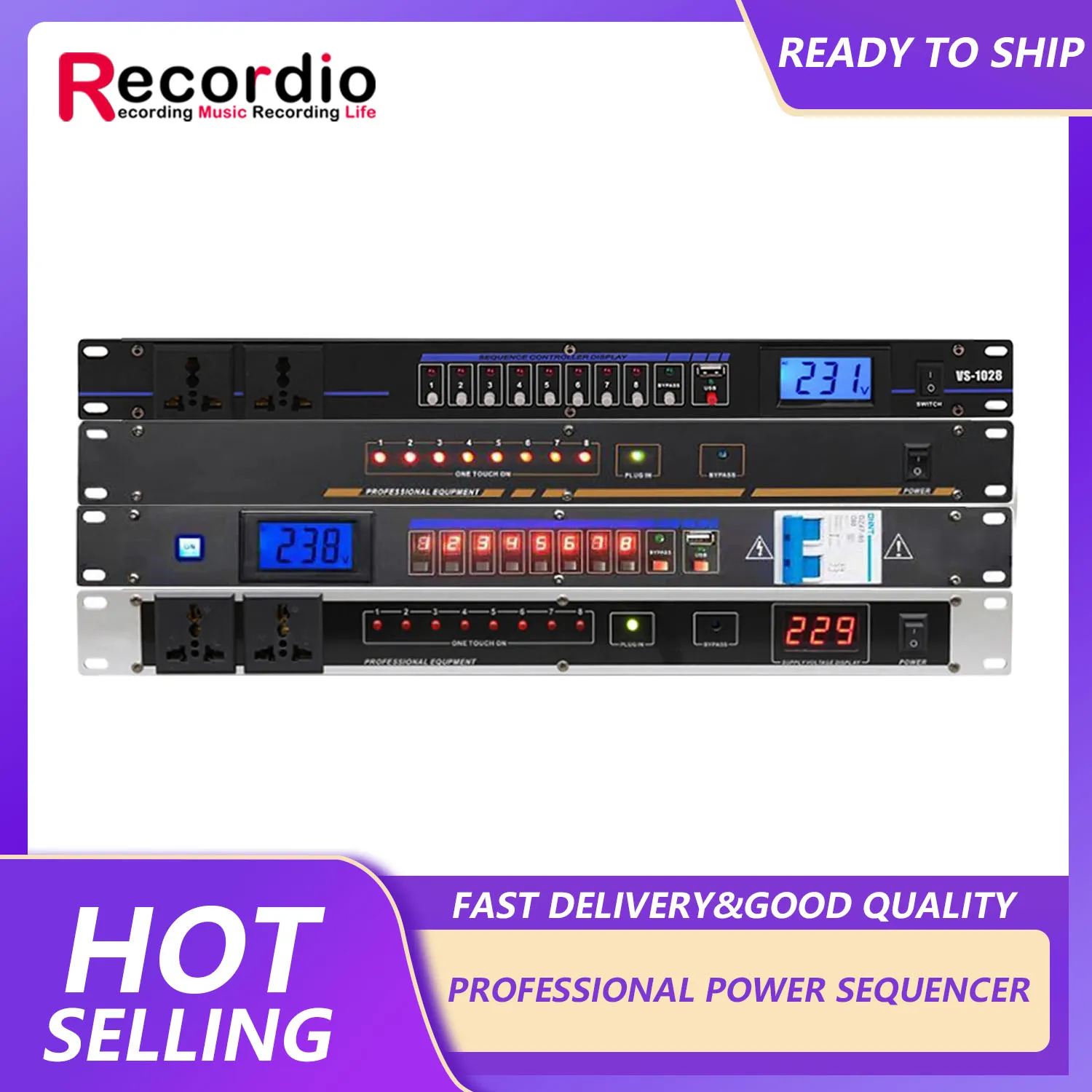 GAX-DB04-Professional-stage-8-10-way-power-sequencer-socket-order-management-controller-for-dj ...