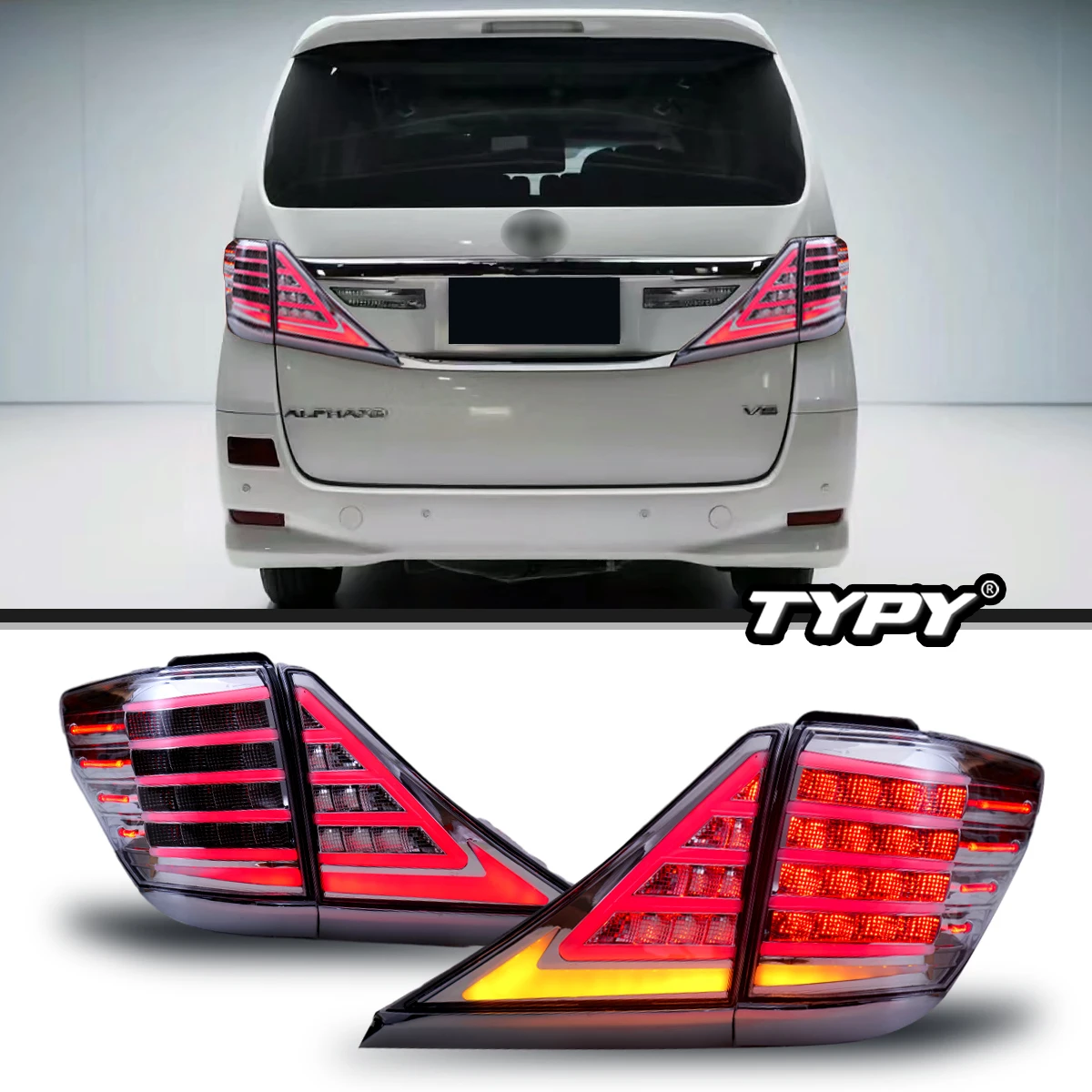 LED-Taillights-Vellfire-2007-2013-Gen-2th-Tail-Lamps-Rear-Sequential ...