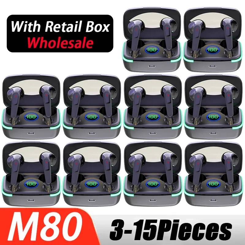 M80-Earphones-Bluetooth-Headphones-Mini-Earbuds-Wireless-Headset ...