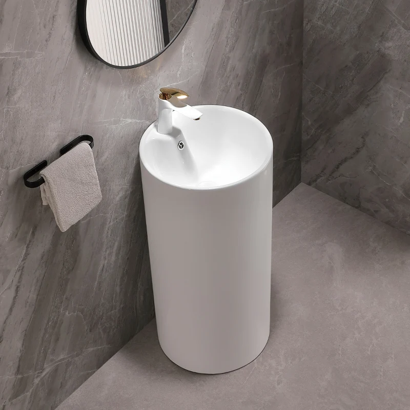 Column-type-washbasin-integrated-floor-to-floor-washbasin-balcony ...