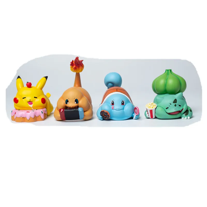 Cartoon Anime Pokemon Bulbasaur Squirtle Pikachu Charmander Fat Otaku ...