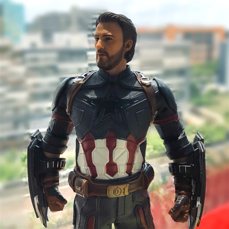 Disney Avengers Endgame Captain America 20cm Action Figure KO's Custom ...