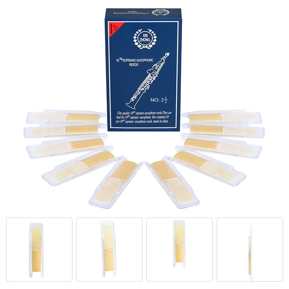10-Pcs-Saxophone-Professional-Clarinet-Reeds-Alto-25-Soprano-Thinner ...