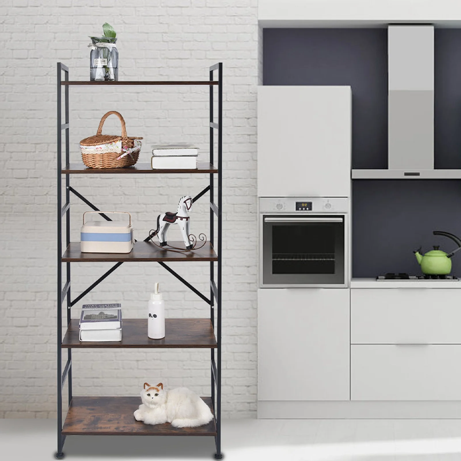 5-Layer-Bookshelf-5-Layer-Bookshelf-Old-Fashioned-Bookcase-Shelf ...