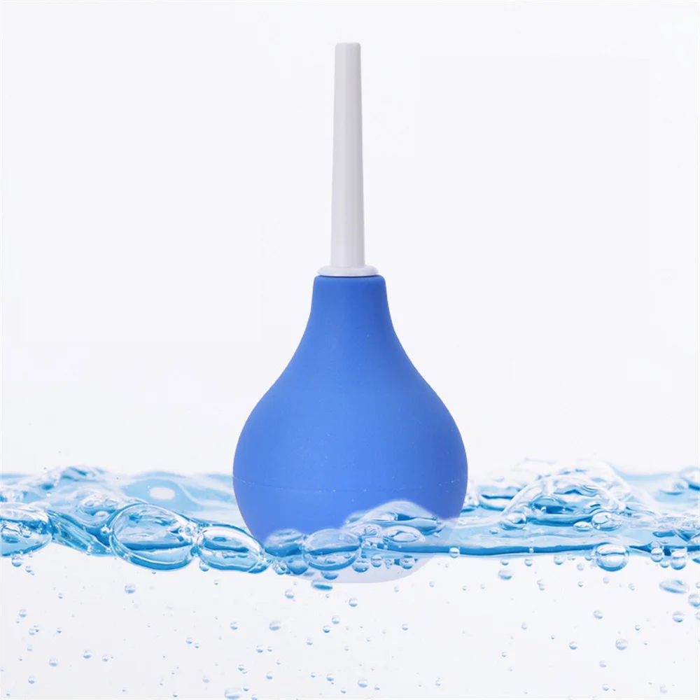 Unisex-Anal-Shower-Silicone-Enemator-Vaginal-Enema-Rectal-Syringe-Anal ...
