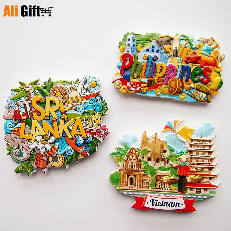 Philippines-Vietnam-Tourism-Souvenirs-Magnetic-Resin-Fridge-Magnet-Door ...