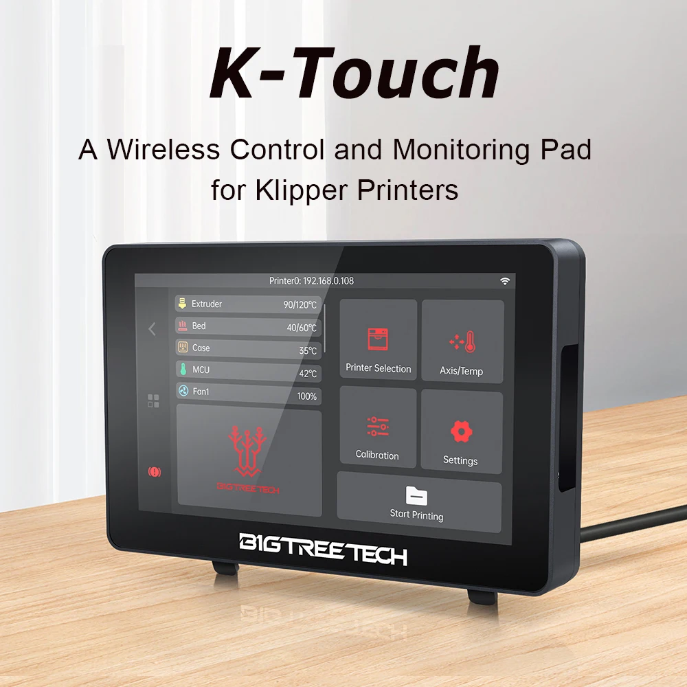 BIGTREETECH-K-Touch-5-3D-Printer-Klipper-Touch-Screen-Wireless-Control-Display-Remote-Printing ...