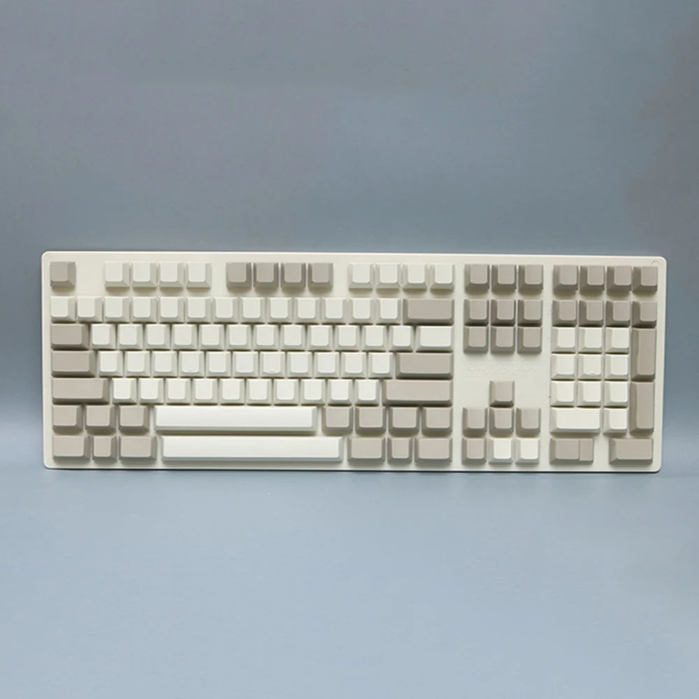 120 Keys Blank Light Grey Milk White Keycaps For Cherry Mx Switch ...