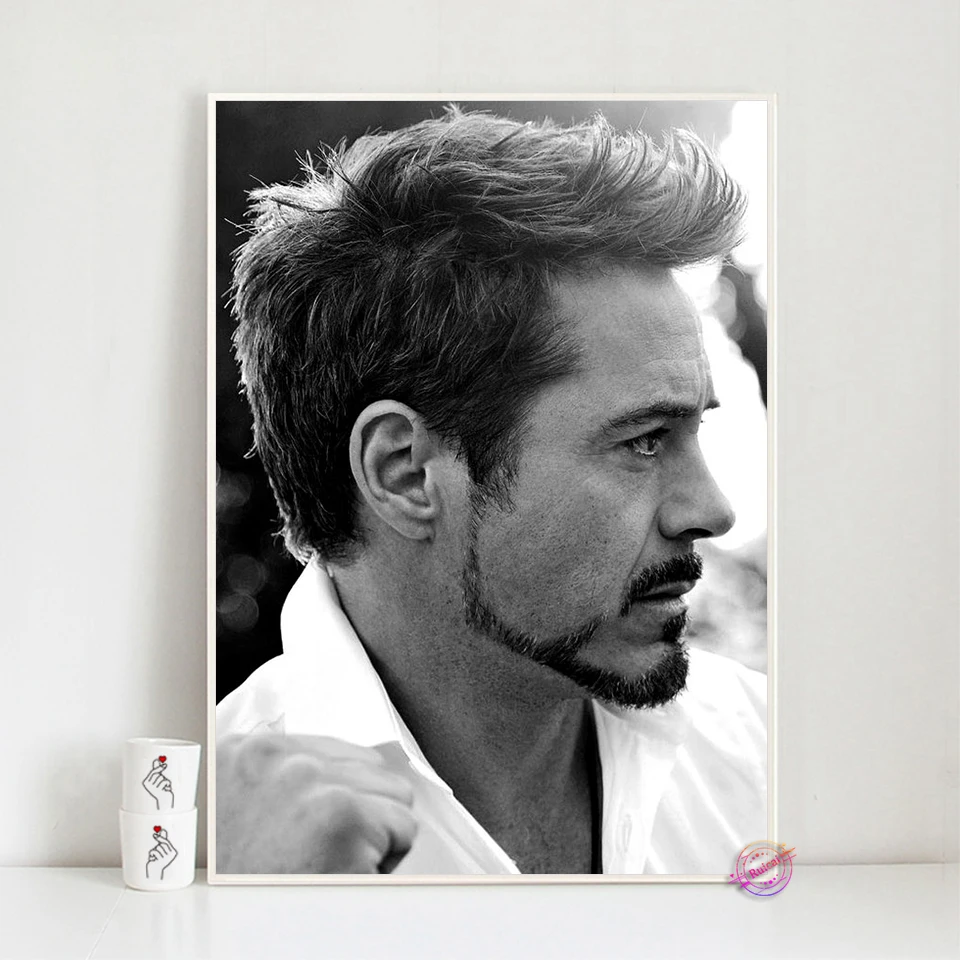 Robert Downey Jr Photoshoot Black And White