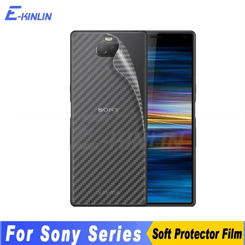 Carbon-Fiber-Back-Cover-Screen-Protector-Sticker-Film-No-Glass-Sony ...