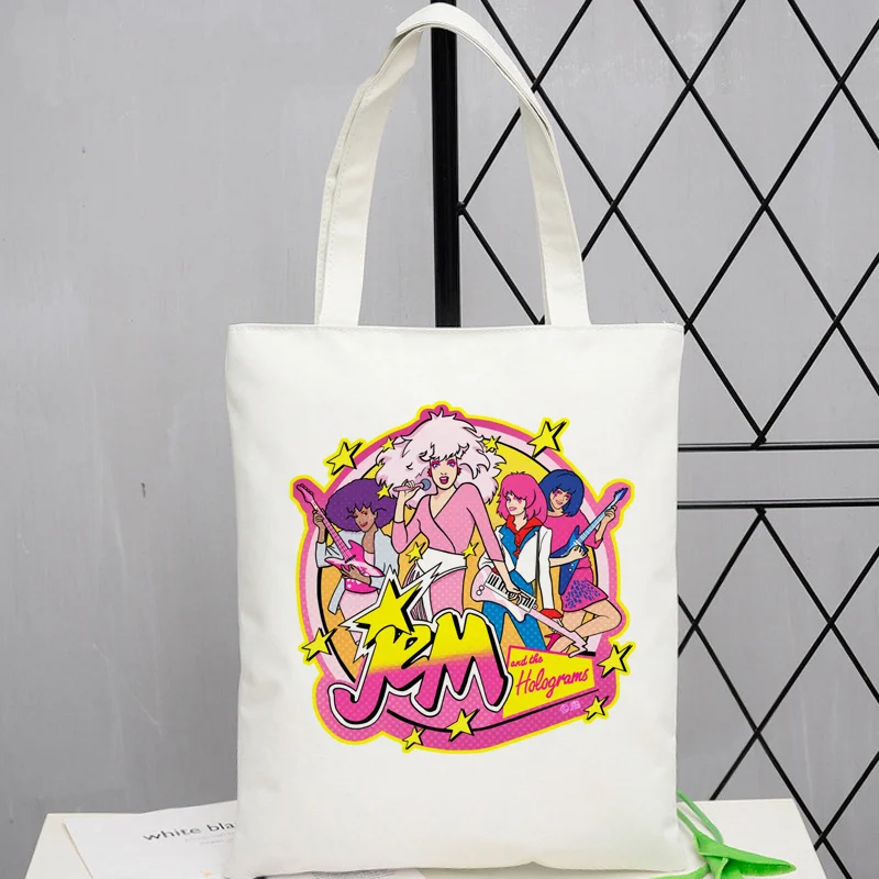 Jem-and-the-Holograms-shopping-bag-grocery-bolsa-eco-bolsas-de-tela ...