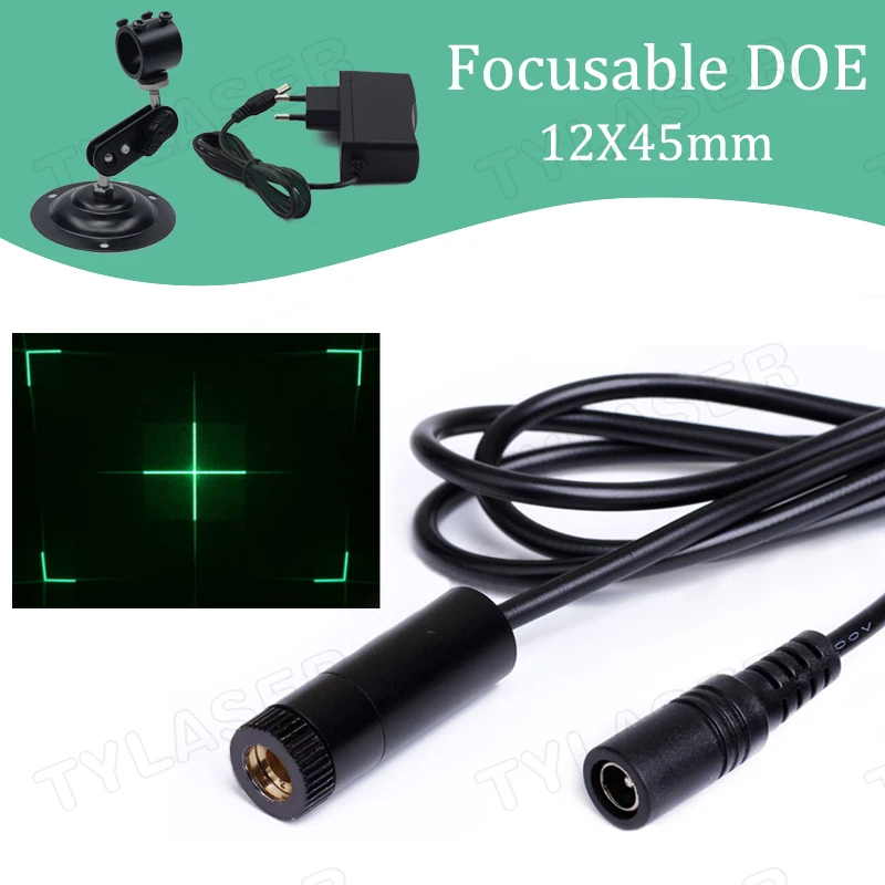 DOE-Green-Viewfinder-Focusable-D12x45mm-520nm-Laser-Module-10mw-30mw ...