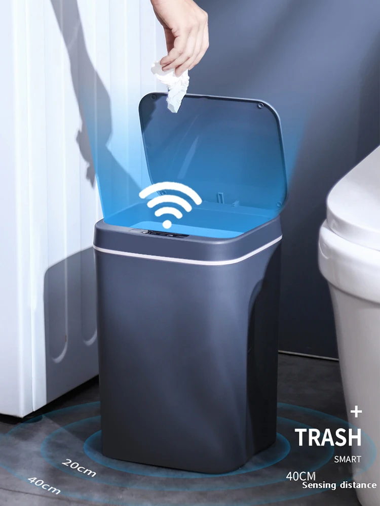 Smart-Trash-Can-Kitchen-Bathroom-Trash-Bin-Touch-Sensor-Automatic-Waste ...