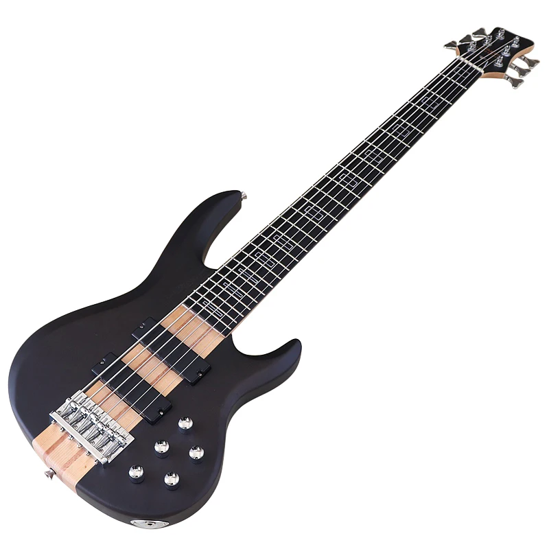 Active-Electric-BASS-Guitar-6-Strings-Solid-Ashwood-Body-Neck-Through ...