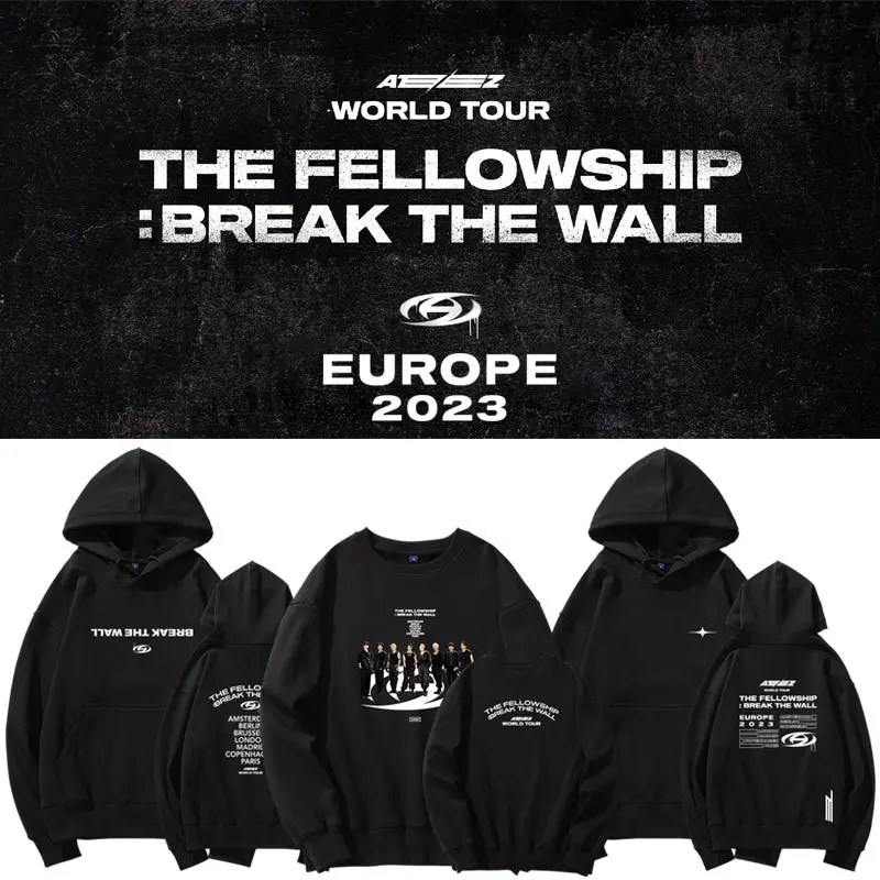 ATEEZ BREAK THE WALL Hoodie Sweatshirt Men/Women KPOP Pullovers ATEEZ ...