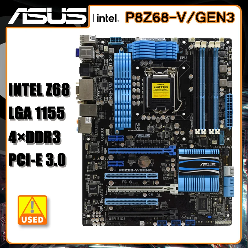 LGA 1155 Motherboards ASUS P8Z68-V/GEN3 Motherboards LGA 1155 DDR3 ...