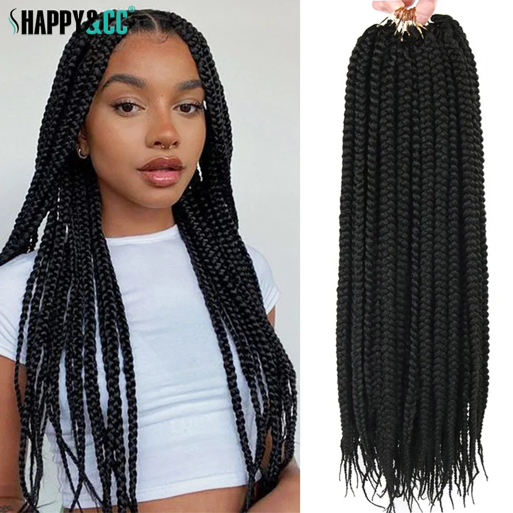 Mediumlarge Box Braids With Color
