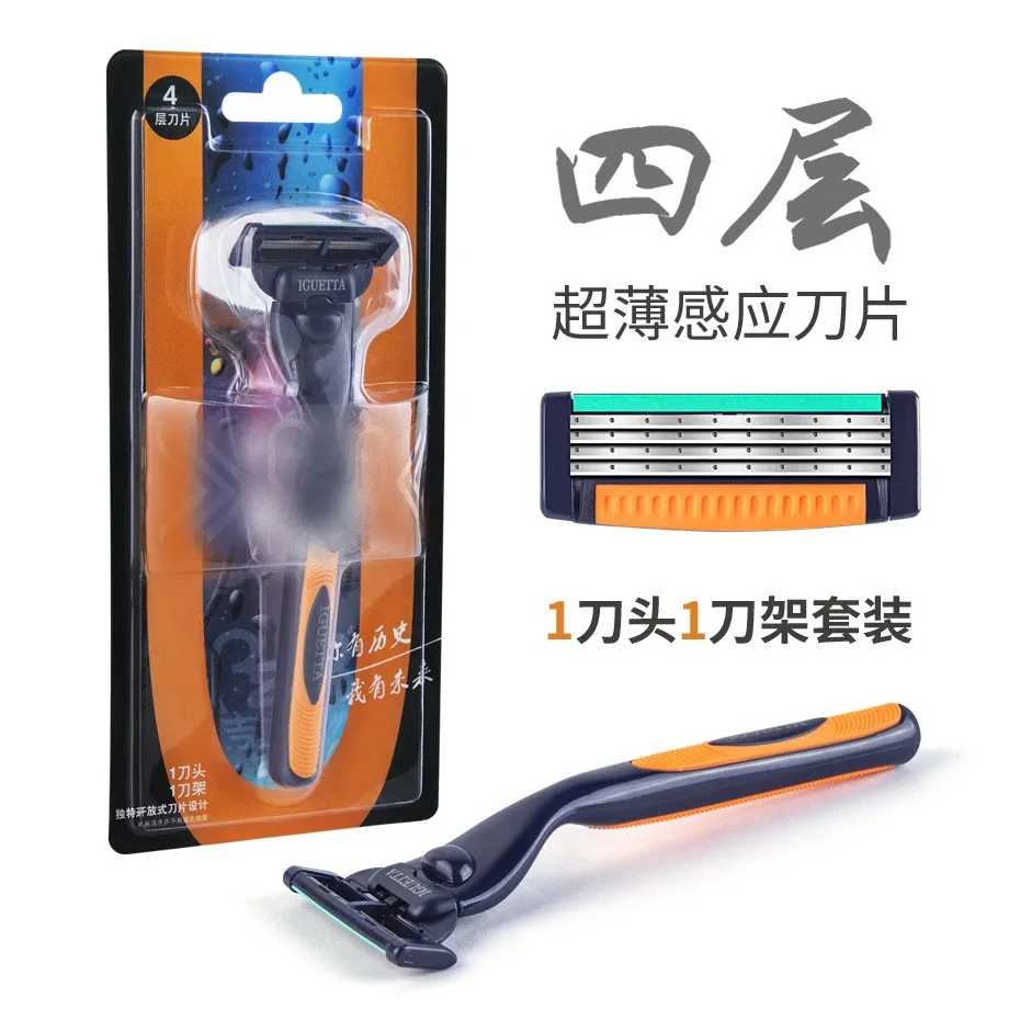 Shaving-Razor-Blades-Cassettes-for-Gillette-Mach-3-Turbo-Manual-Shaver ...