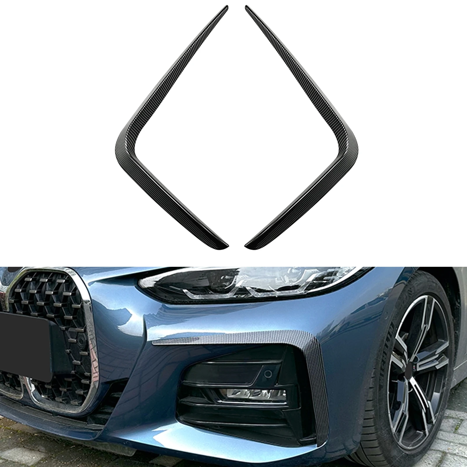 For-BMW-4-Series-G22-G23-M-Sport-06-2020-2023-Front-Bumper-Side-Air ...