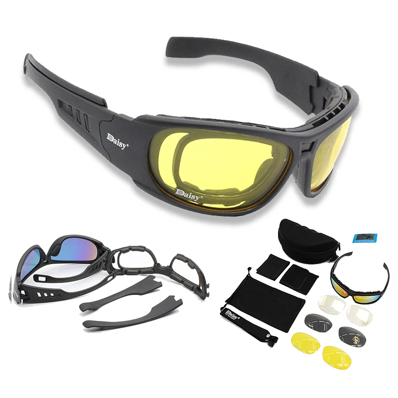 Daisy-C6-Polarized-Glasses-CS-Army-Tactical-Motorcycle-Hunting-Shooting ...