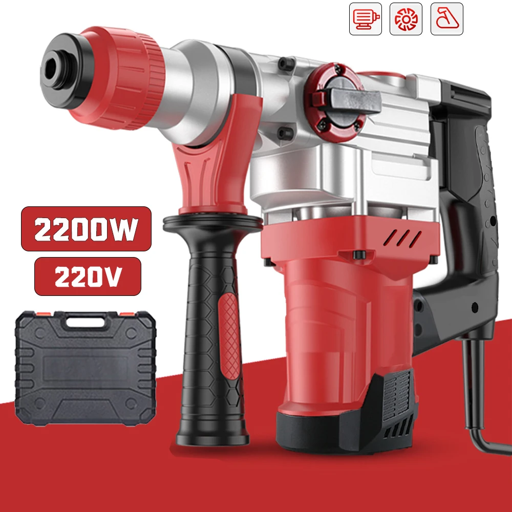 Martillo-el-ctrico-multifuncional-de-2200-W-220-V-1200-r-min-taladro-el ...