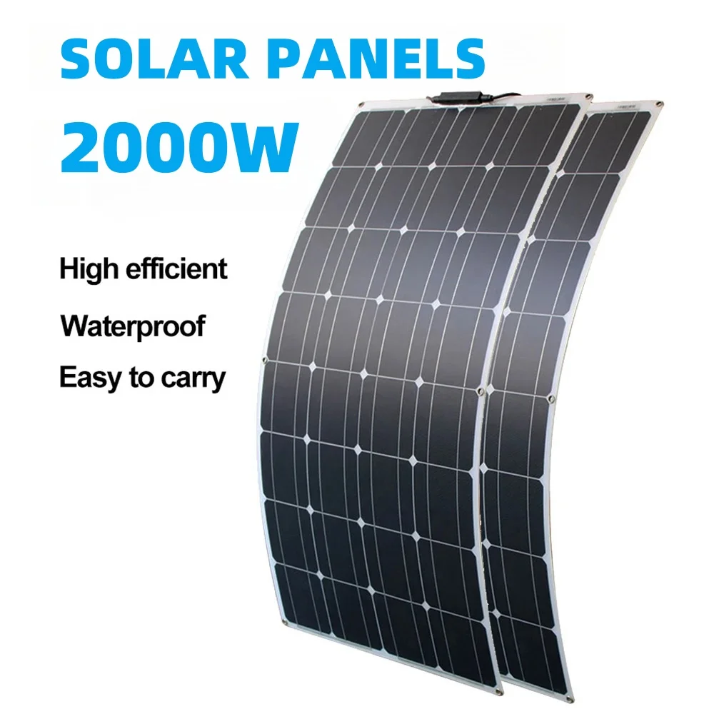 1000W-2000W-3000W-4000W-Solar-Panel-Kit-or-18V-Flexible-Mono ...