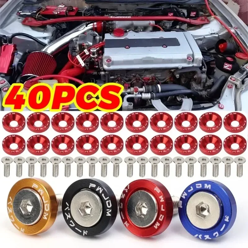 JDM Fender Washers M6 Bolt Set Car Modification Gasket Screw Fender ...