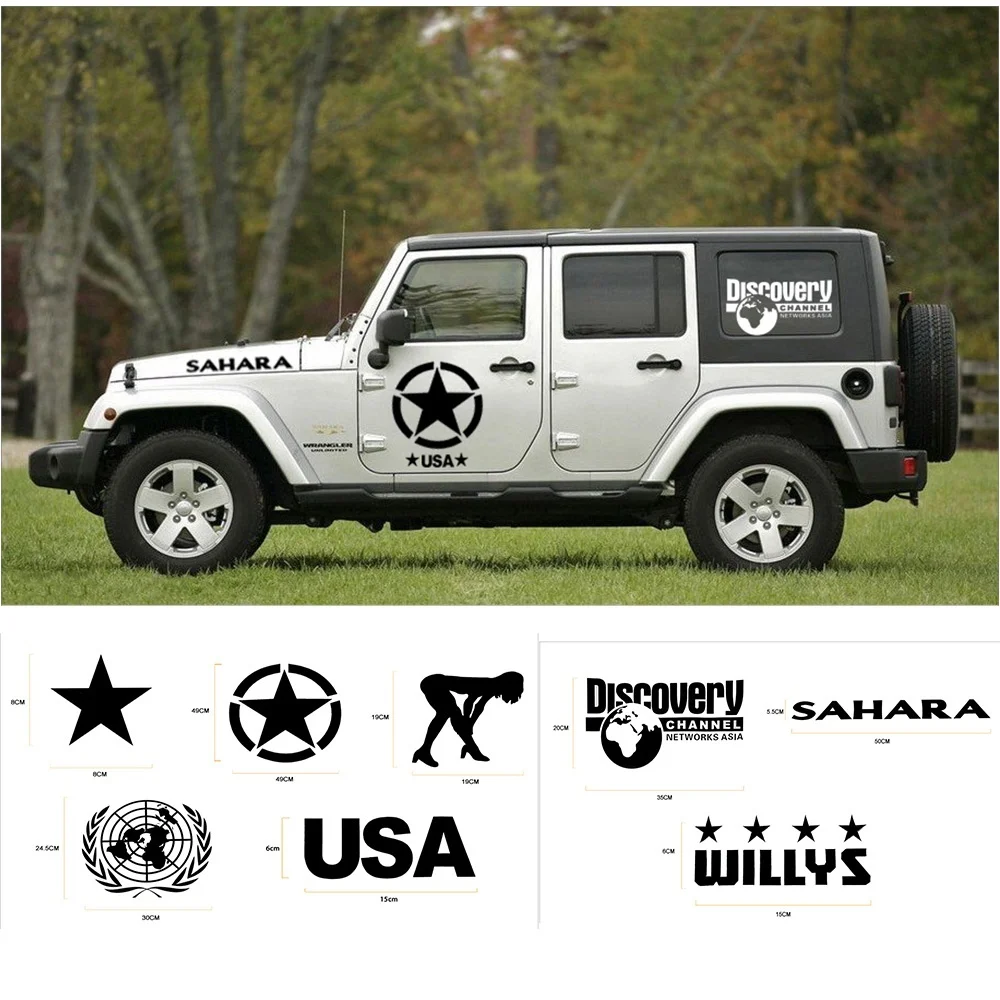 Stickers Stickers, Labels & Tags Jeep Wrangler Sticker Paper & Party ...