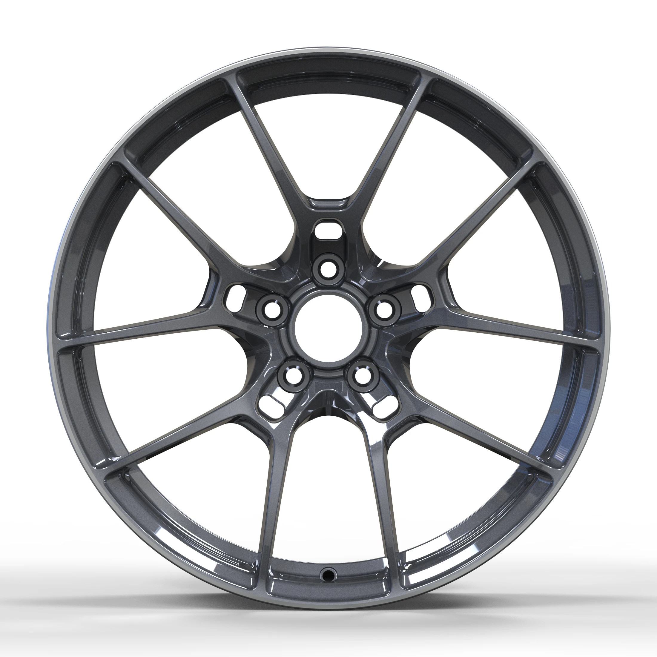Wangu 5x112 5x120 5x114.3 1 Piece Rims Deep Lip Concave Dish Hub Forged ...