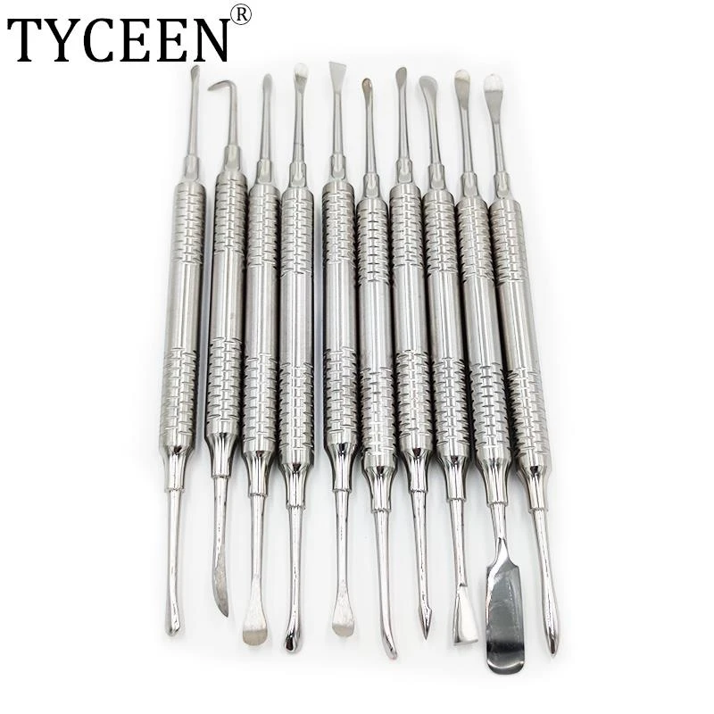 10pcs Dental Periosteal Separator Instrument Set Implant Flap Turner ...