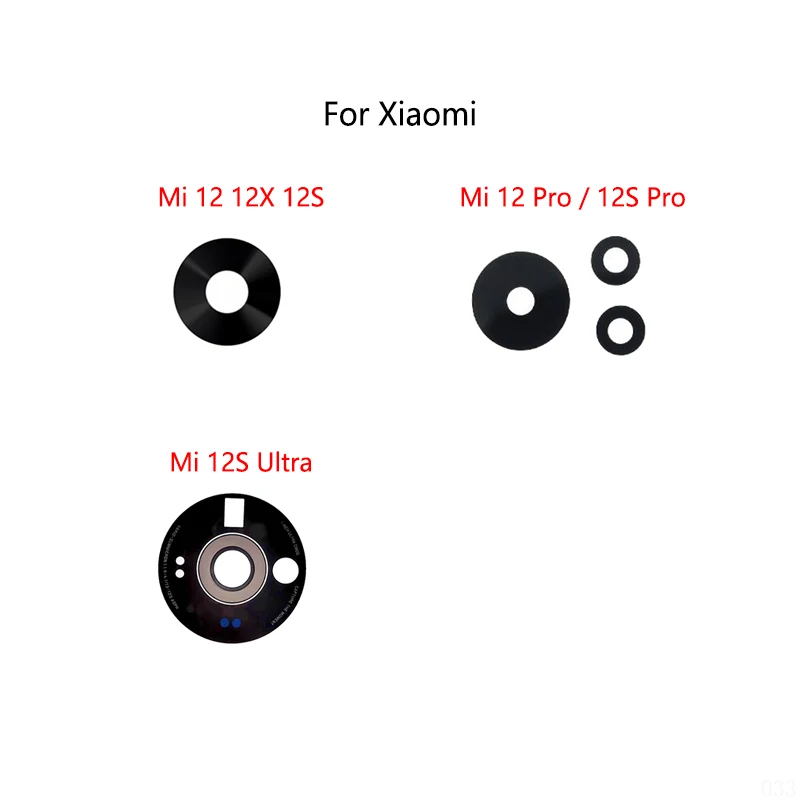 2PCS/Lot For Xiaomi Mi 12 Pro 12X 12S Ultra Back Lens Rear Camera Glass ...