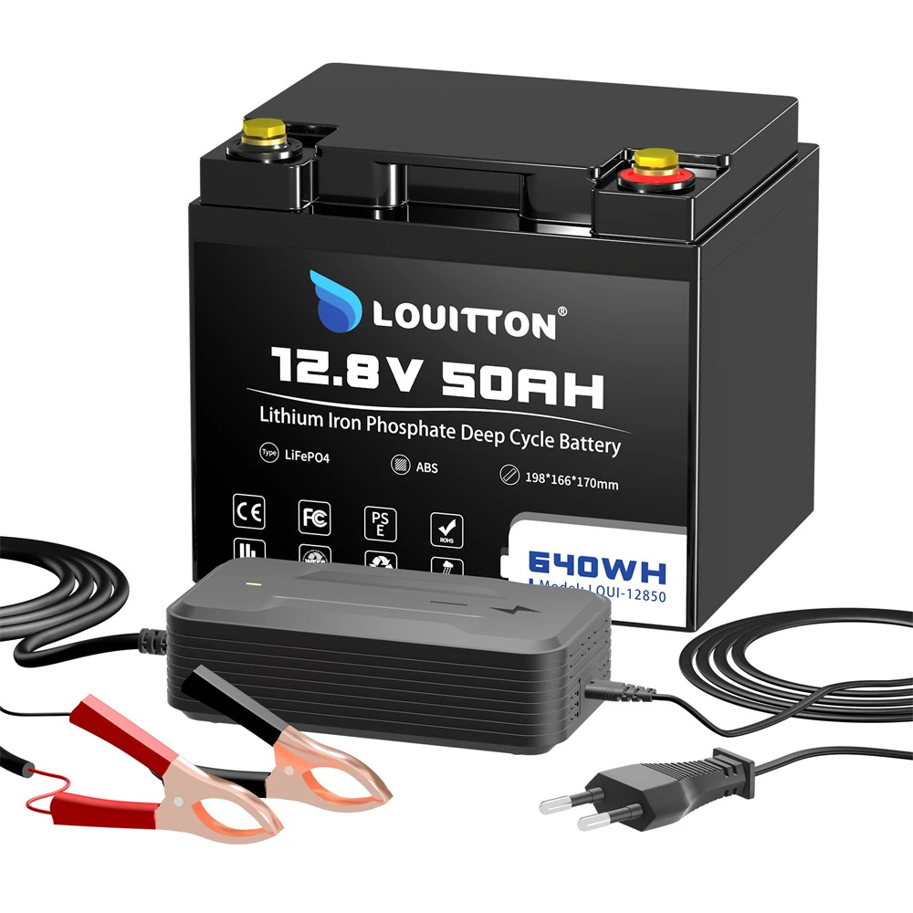 12V-50Ah-LiFePO4-Battery-With-50A-BMS-640Wh-Load-For-Power-Stations ...