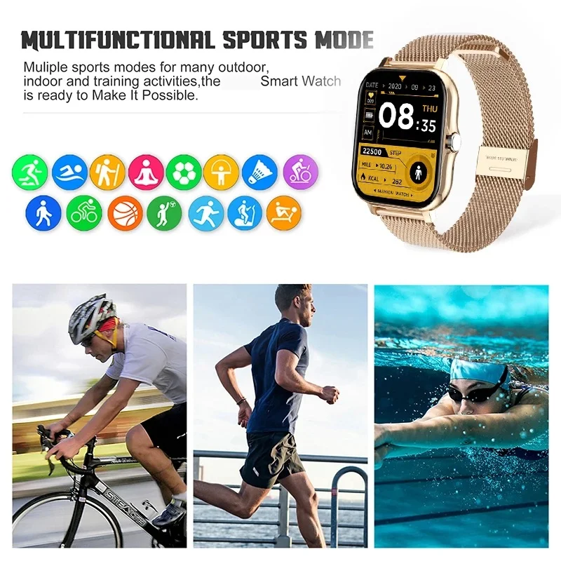 Smart-Watch-for-Men-Women-Waterproof-Sport-Watches-Fitness-Pedometer ...