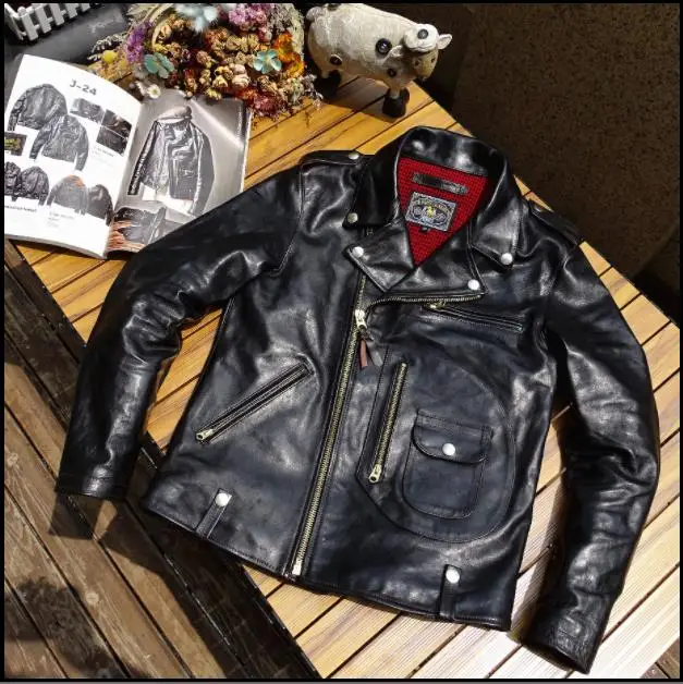 Leather Jacket Men's Genuine Leather | Riders Jacket Genuine Leather ...