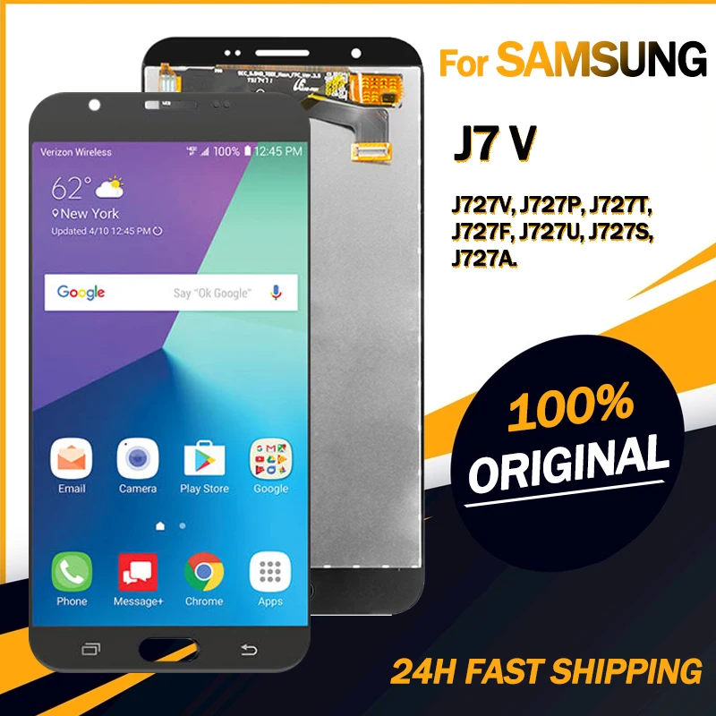 100% 원래 5.5 삼성 갤럭시 LCD J7 J727 SM J727P J727V J727A LCD 디스플레이 터치 스크린 ...