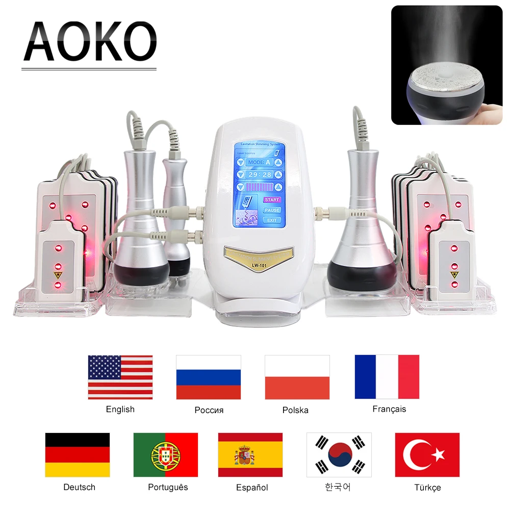 AOKO 4 in 1 40K RF Fat Burning Machine Body Shaping Lipo Weight Loss ...