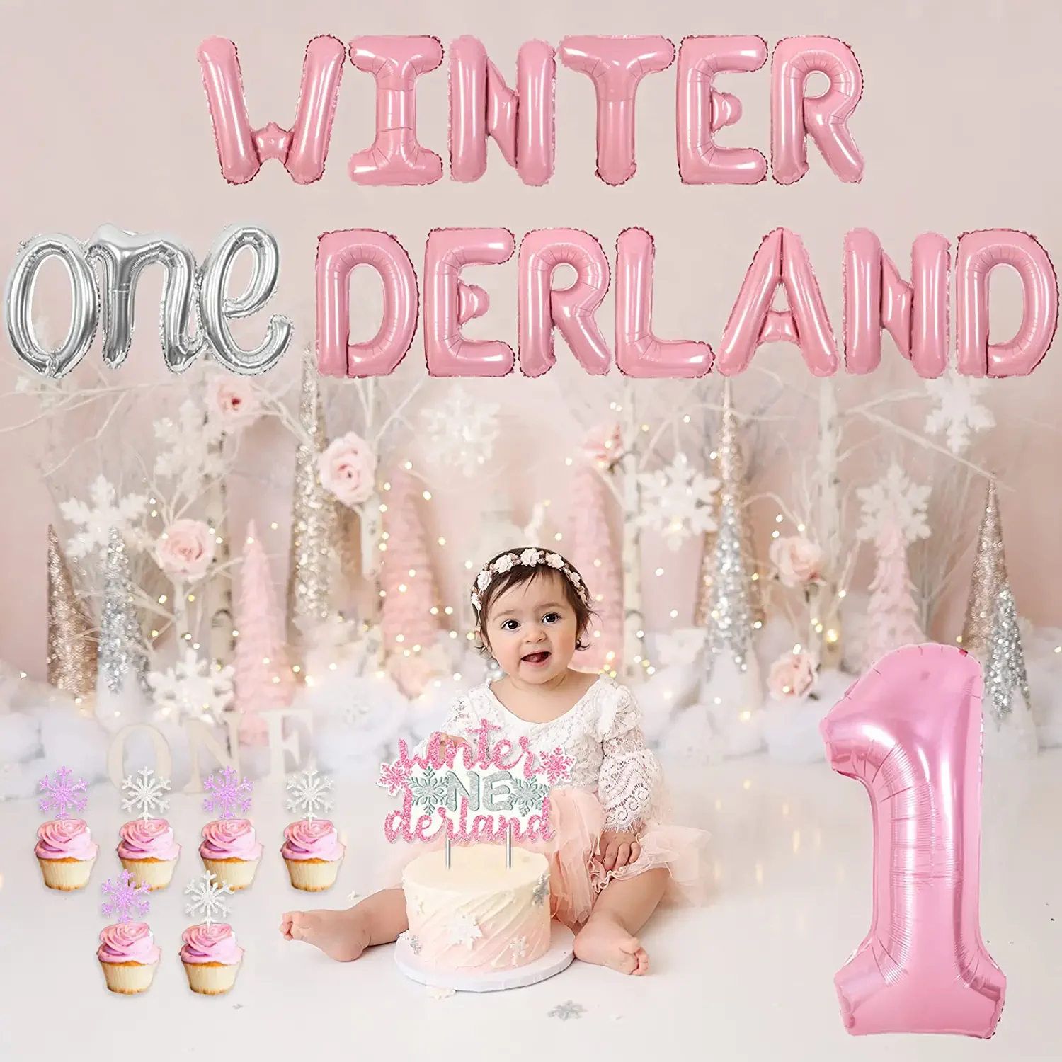 Pink Winter Wonderland Birthday Party
