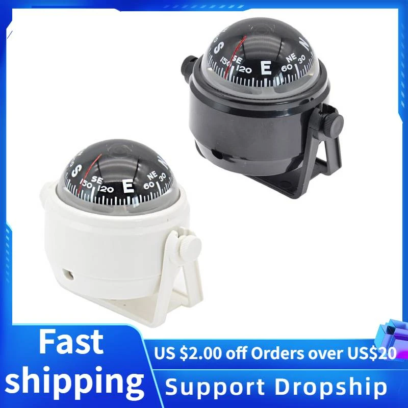 Outdoor Sea Marine Electronic Digital Compass Boat Caravan Truck Black ...
