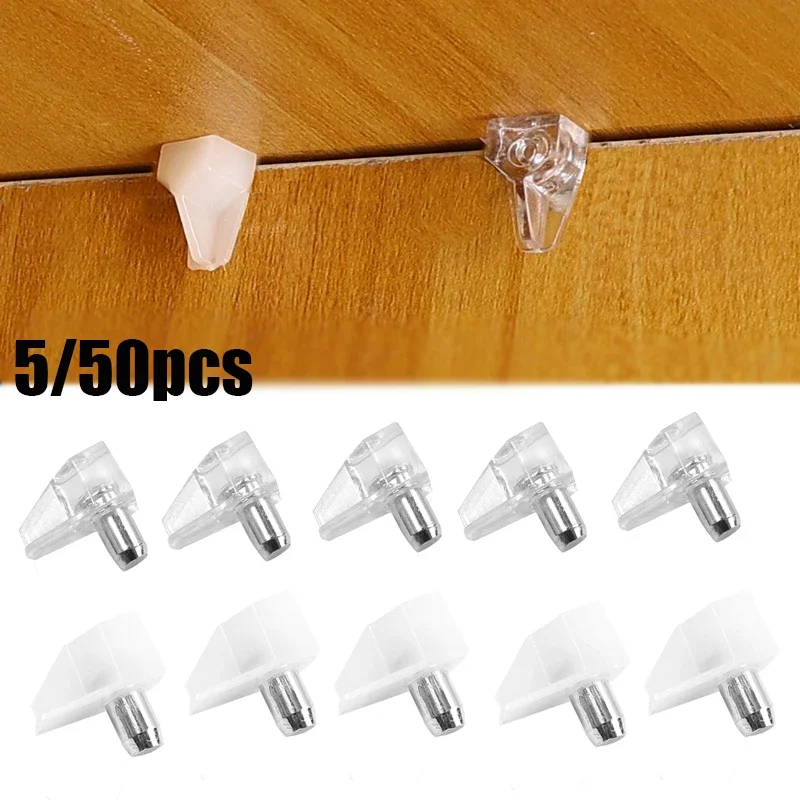 5-50pcs-Shelf-Studs-Pegs-with-Metal-Pin-Shelves-Support-Separator-Fixed ...