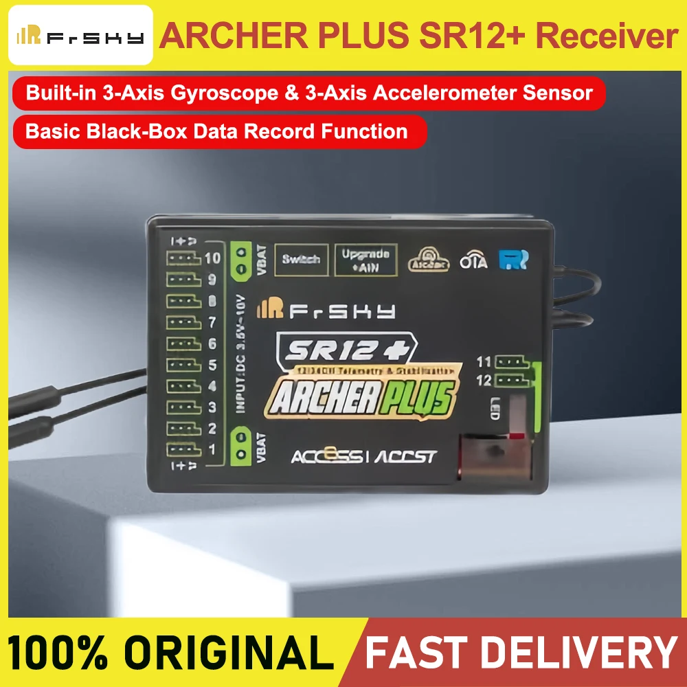 FrSky ARCHER PLUS SR12+/R12 RX Adopting dual detachable antennas to ...