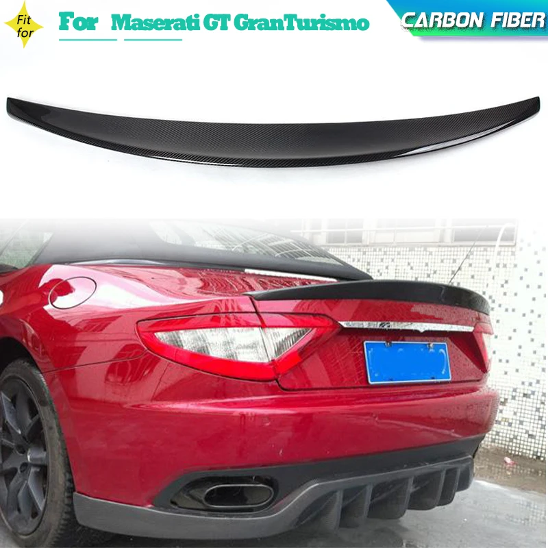 Carbon-Fiber-Auto-Rear-Trunk-Spoiler-Lip-Wing-For-Maserati-GT ...