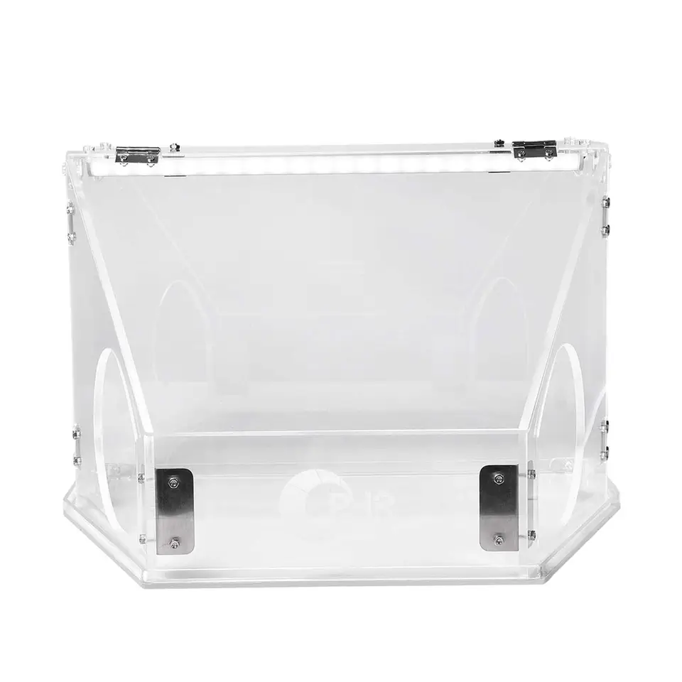 Acrylic Box Enclosed Grinding Dust Box Acrylic Highly Transparent ...