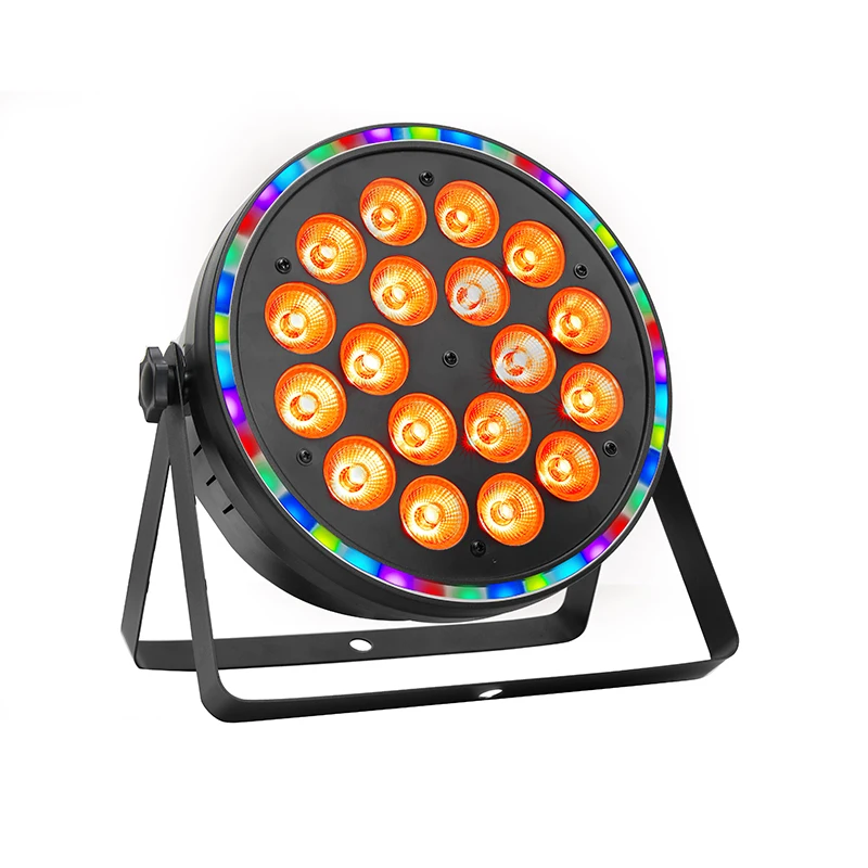 2026 New 100W 18LEDs Par Lights with Light Strip DMX Stage Light 18x6W ...