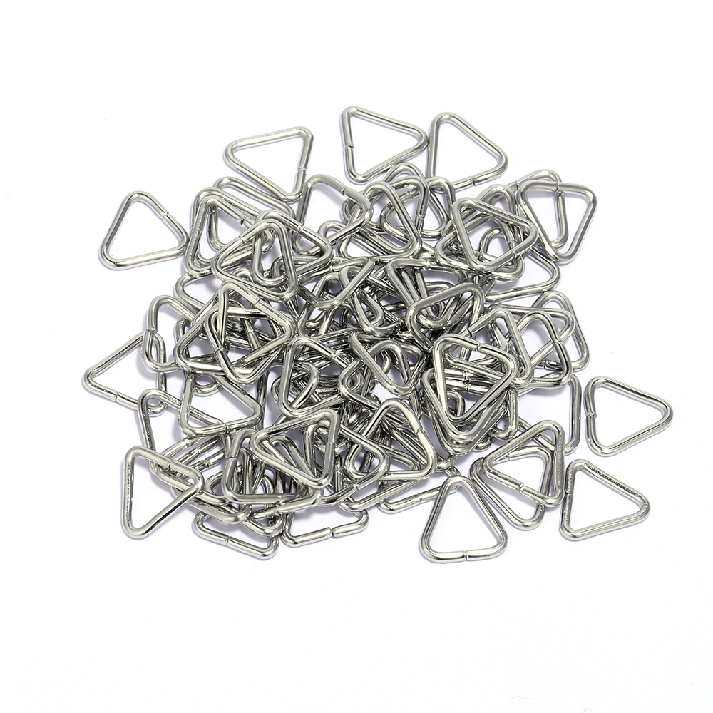 100Pcs Stainless Steel 6/8/10MM Triangle Open Jump Ring Tone Split ...